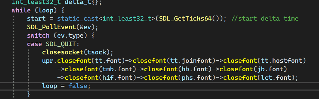 Sdlttf Closefont Fail When Using With Sdlquit Event Game Development Simple Directmedia